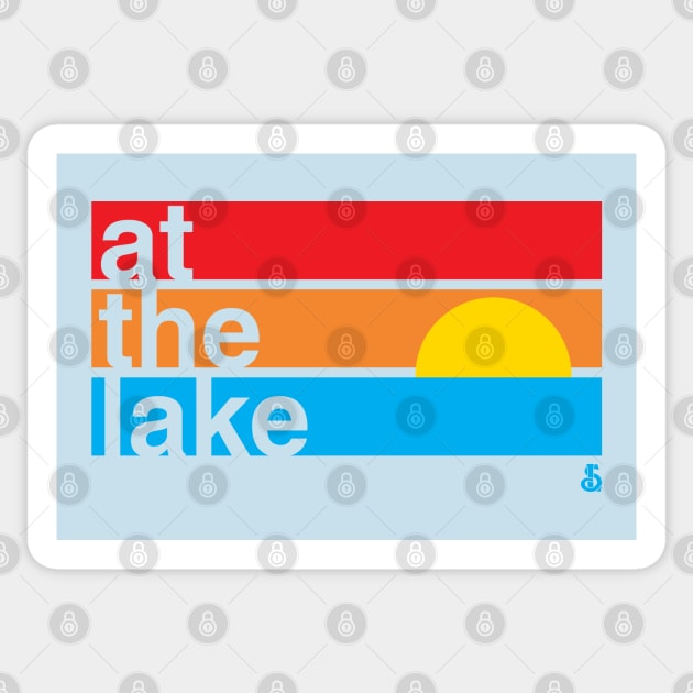 At The Lake - Lake - Sticker | TeePublic