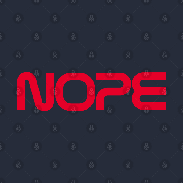 Nope Nasa Logo Red - Nope - T-Shirt | TeePublic