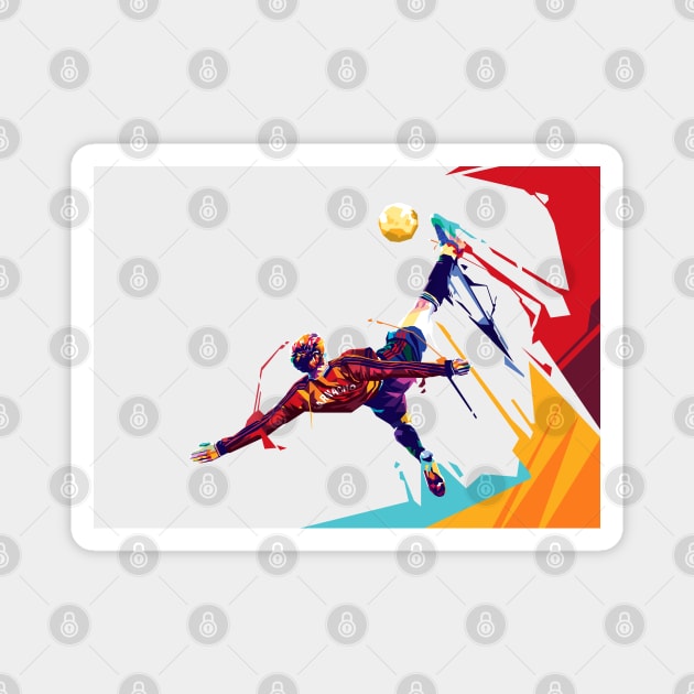 Alejandro Garnacho Bicycle kick Pop Art Illustration - Garnacho ...