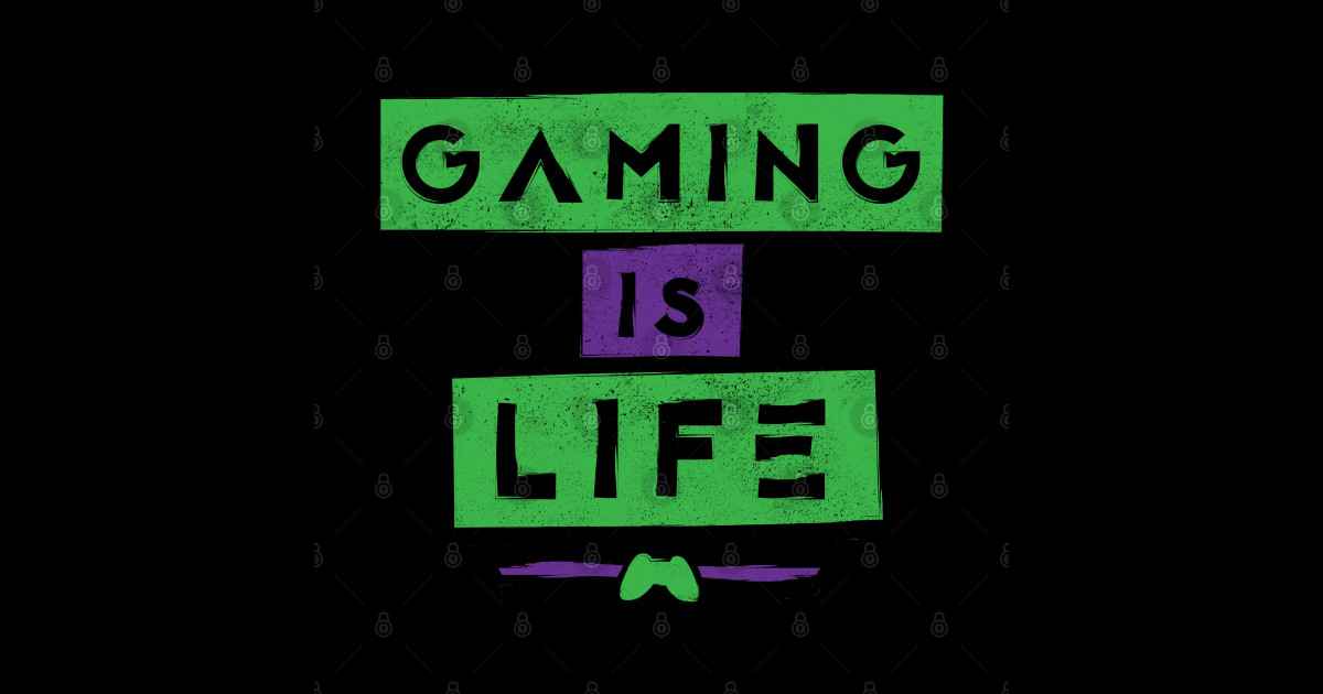 Gaming Is Life - Gaming Is Life - Sticker | TeePublic