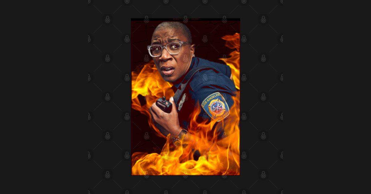 911 - Henrietta ‘Hen’ Wilson - Flames - 911 - T-Shirt | TeePublic