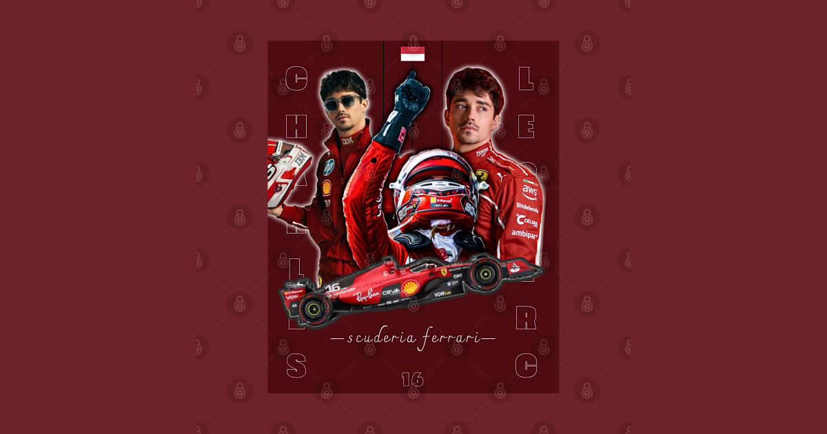 Charles Leclerc - F1 - T-Shirt | TeePublic