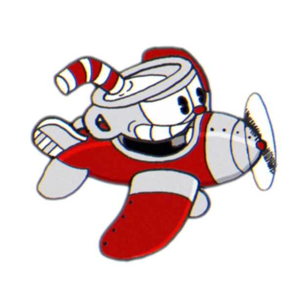 Cupheads Plane - Cupheads - T-Shirt | TeePublic