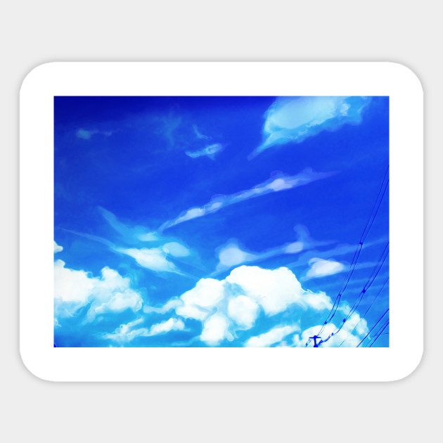 Bright Blue Sky - Sky - Sticker | TeePublic