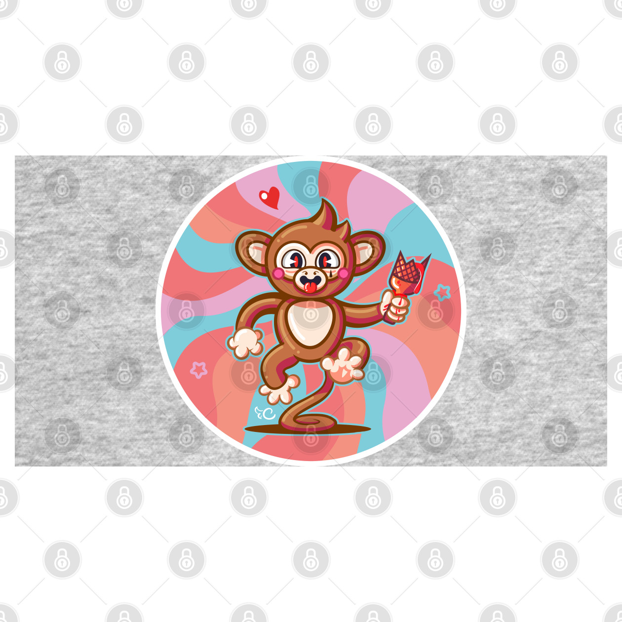 trippy drippy - Cute dark animal monkey - Monkey - T-Shirt | TeePublic