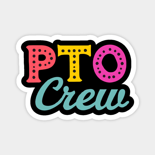PTO Crew – Bold Varsity & Handwritten Text Design - Pto Crew - Magnet ...
