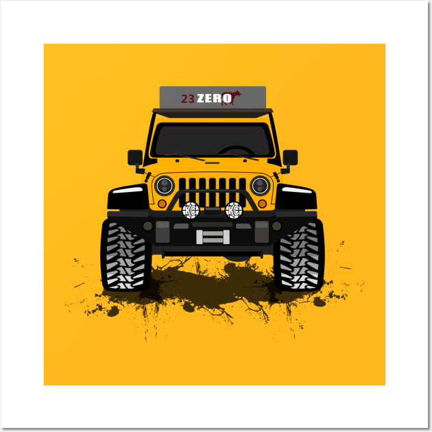 [Jeep] Clueless Overlanding 'Yellow' - Jeep Wrangler - Posters and Art ...