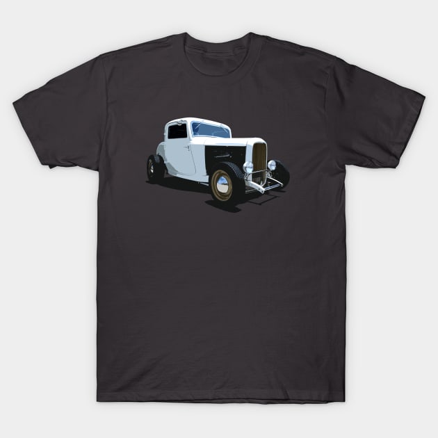 1932 Ford Model A - stylized color - Ford Model A - T-Shirt | TeePublic