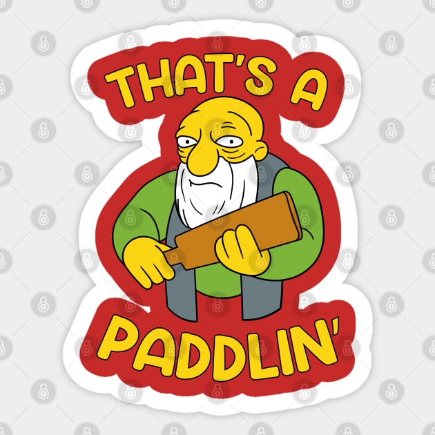 Jasper Beardsley - Thats a Paddlin' - Thats A Paddlin - Sticker | TeePublic