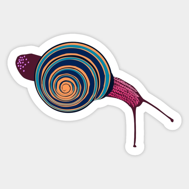 turn snail - Snail - Sticker | TeePublic
