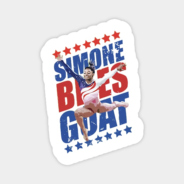 Simone Biles Goat - Simone Biles - Magnet | TeePublic