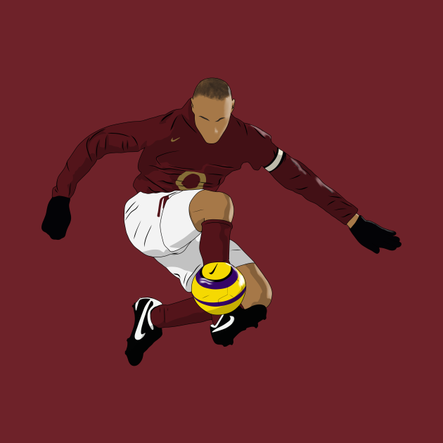 Thierry Henry Iconic 00s Highbury Kit - Thierry Henry - Pin | TeePublic