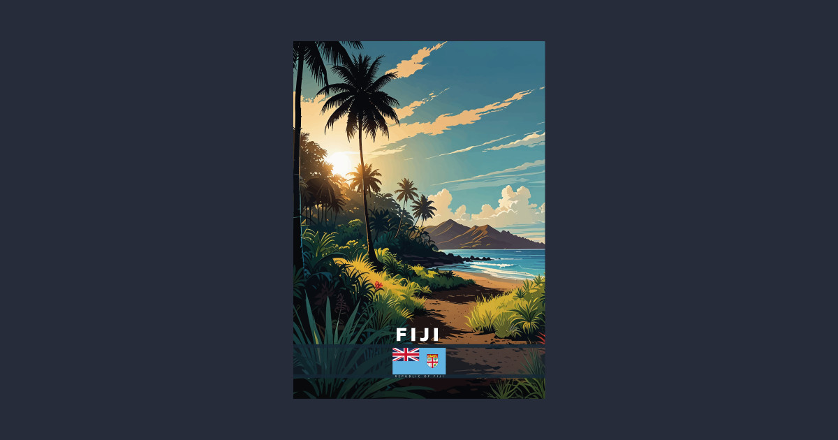 Fiji Travel - Fiji - T-Shirt | TeePublic