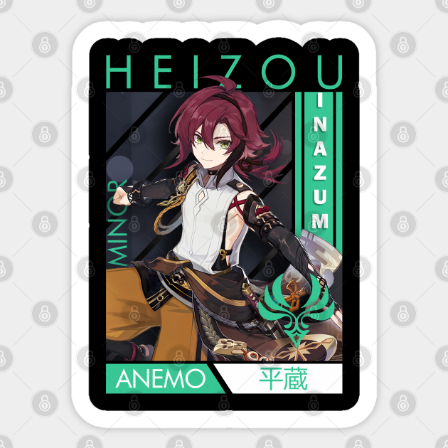 Shikanoin Heizou - Genshin Impact - Sticker | TeePublic