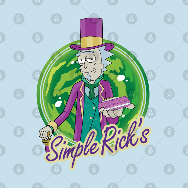 Simple Rick's Waffers - Rick And Morty - T-Shirt | TeePublic