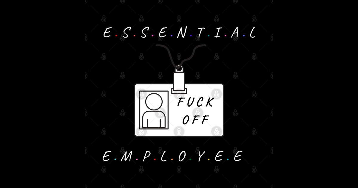 essential employee - Essential Employee - Sticker | TeePublic