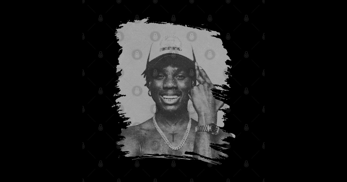 Rema // Retro poster - Rapper - Sticker | TeePublic