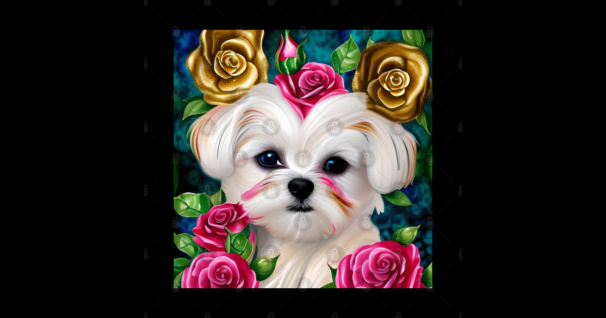Maltese Dog Princess - Maltese Dog Gifts - Posters and Art Prints ...