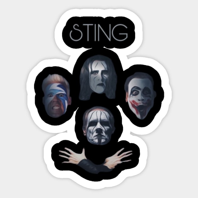 Wrestling Spot - Sting - Sting - Sticker | TeePublic