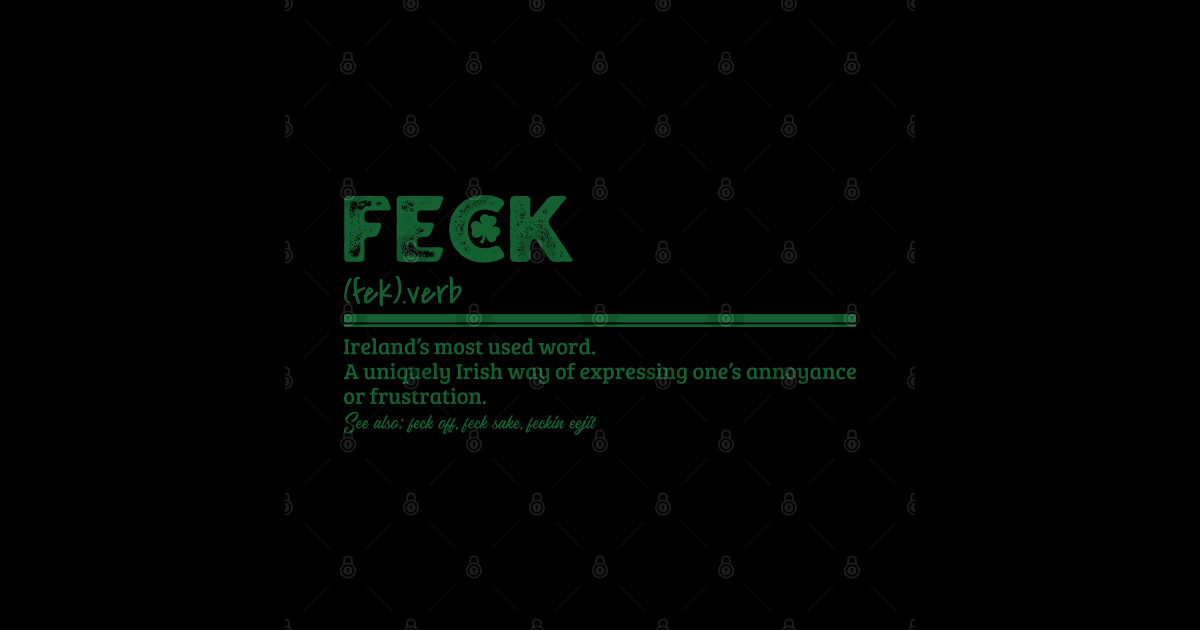 Feck-Definition - Feck Definition - Sticker | TeePublic