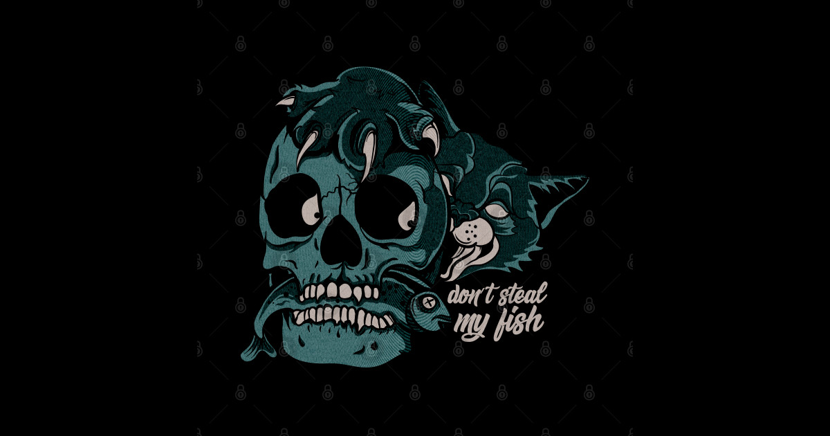 dont steal my fish - Fish - Sticker | TeePublic