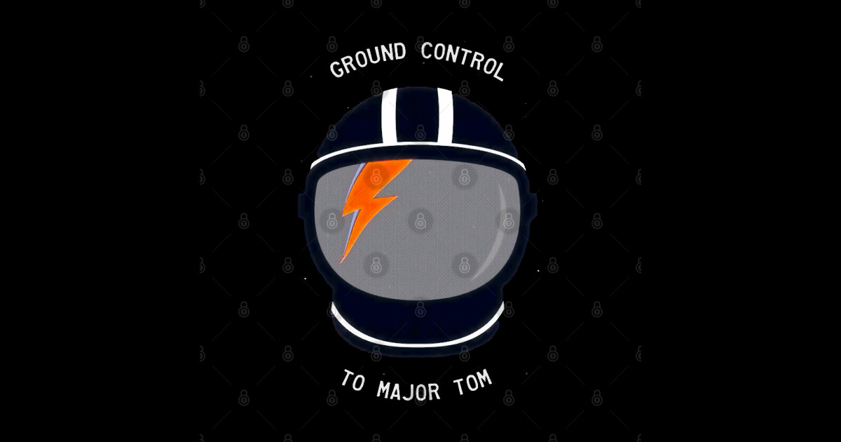 ground control major tom - Space Astronaut - Sticker | TeePublic