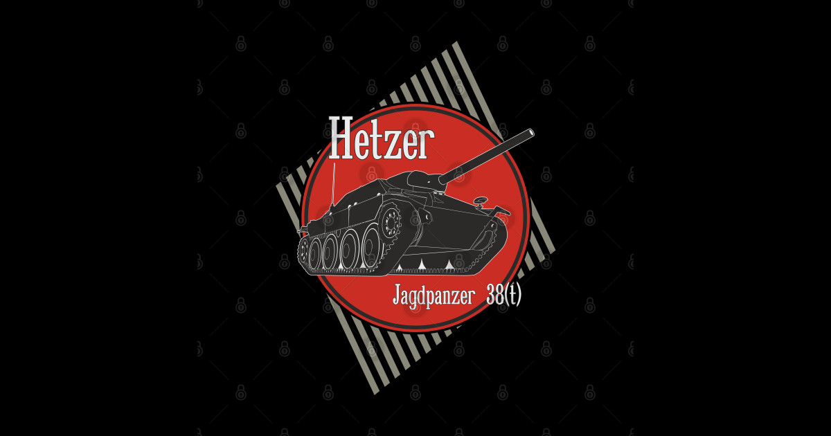 German tank destroyer Hetzer - Ww2 Tanks - Sticker | TeePublic