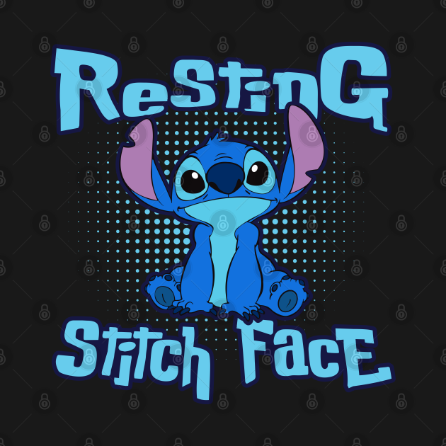 Resting Stitch Face - Stitch - Kids T-Shirt | TeePublic