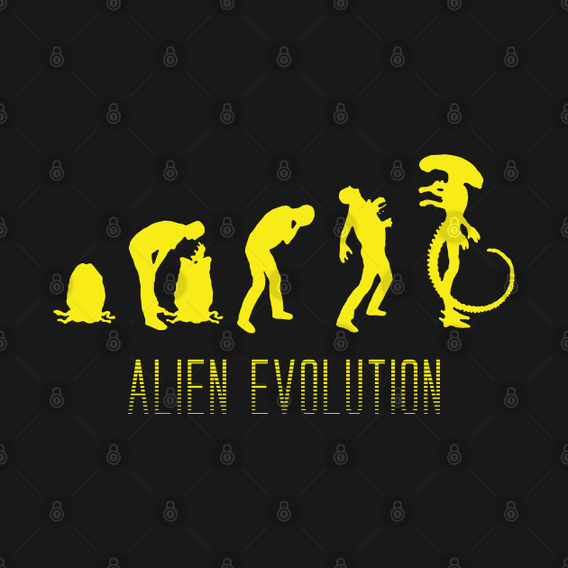 Alien Evolution - Alien Movie - T-Shirt | TeePublic