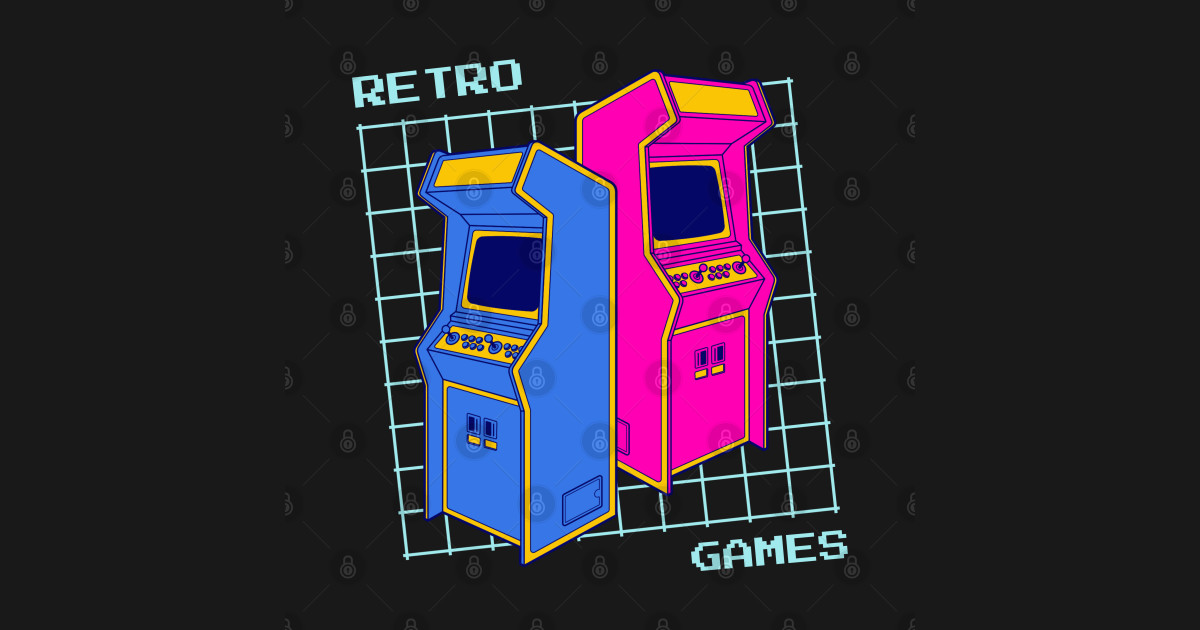 Retro Gaming Arcade Retro Vintage - Retro Gaming Arcade - T-Shirt ...