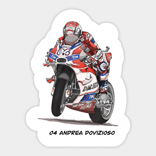 Drawing/Sketching MotoGP Team No 04 - Motogp - Sticker | TeePublic