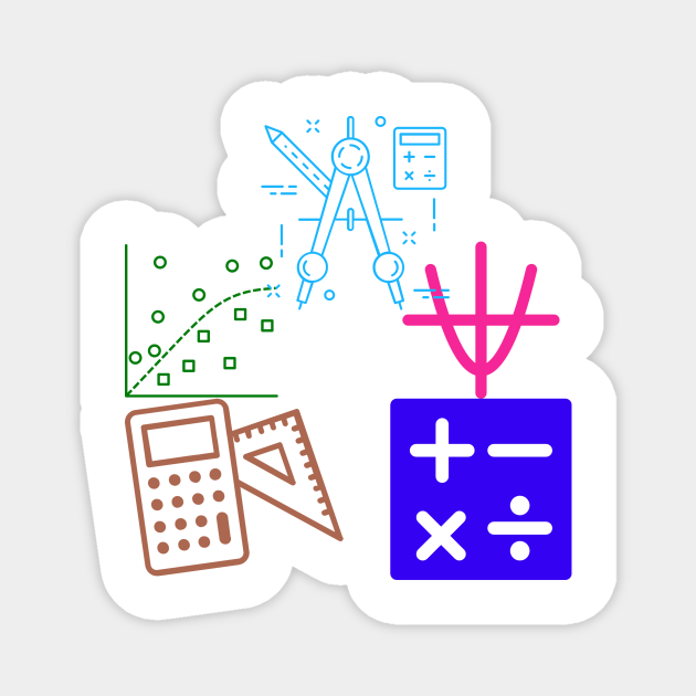 the map of mathematics - Map Of Mathematics - Magnet | TeePublic