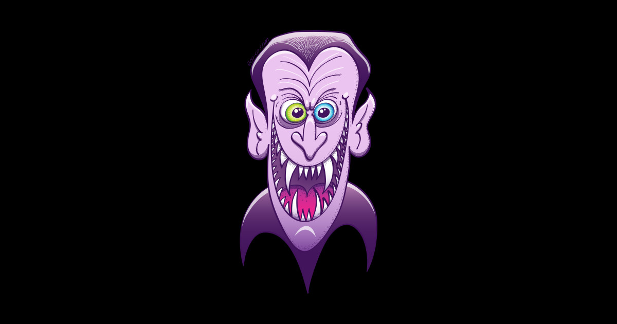 Evil Dracula laughing maliciously - Dracula Halloween - Magnet | TeePublic