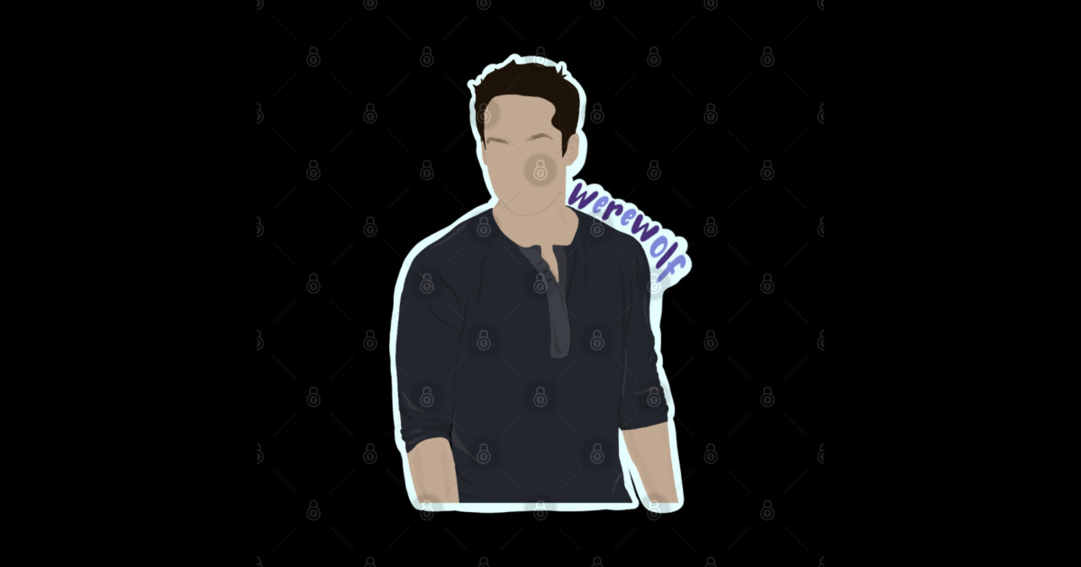 Tyler the werewolf - The Vampire Diaries - Sticker | TeePublic