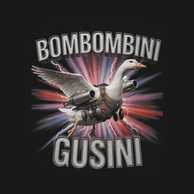 Bombombini Gusini Funny Italian Brainrot - Tralalero Tralala - T-Shirt ...