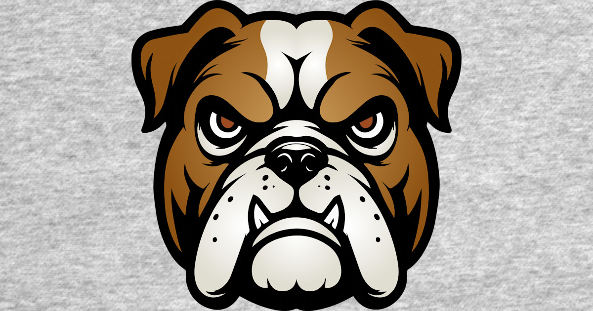 Fierce Bulldog: The Face of Tenacity - English Bulldog - T-Shirt ...