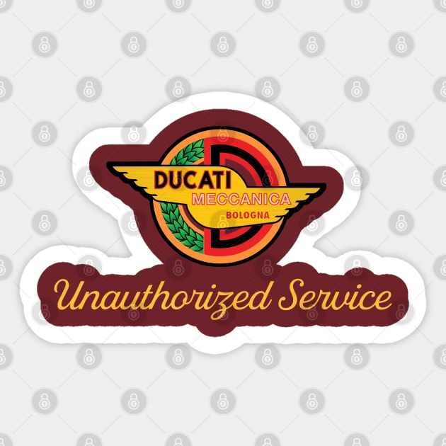 Ducati Motorcycles service - Ducati Motorcycles Service - Sticker ...