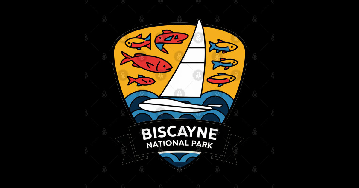 CLASSIC EMBLEM BISCAYNE NATIONAL PARK VINTAGE - Biscayne National Park ...