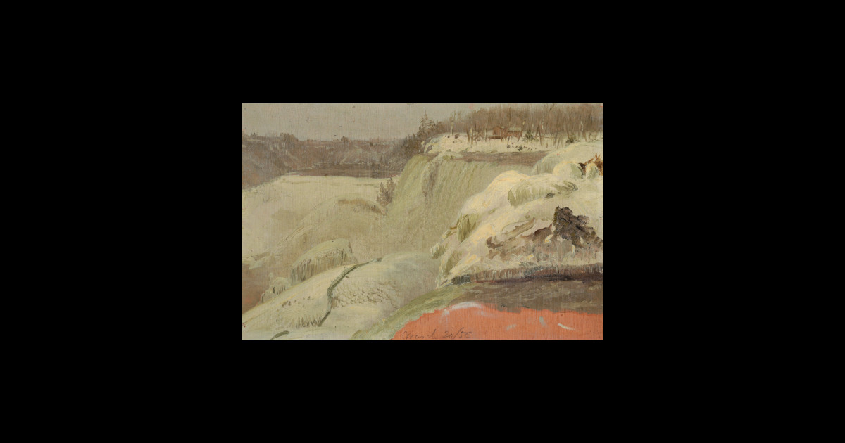 Niagara Falls in the Snow, Seen from Goat Island by Frederic Edwin ...