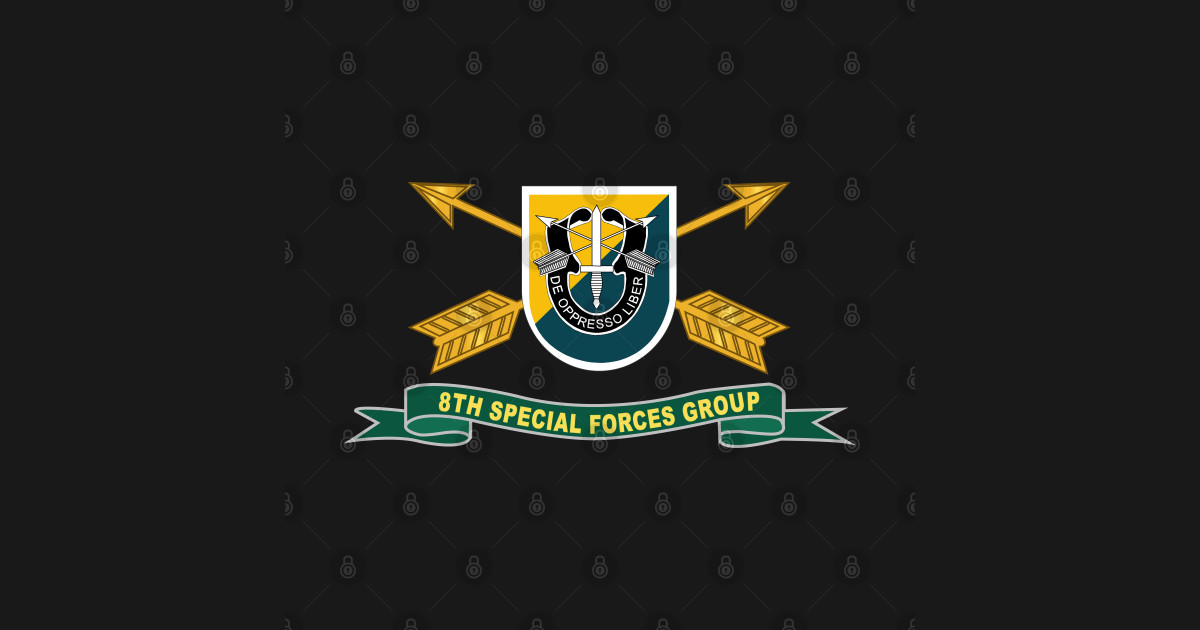 8th Special Forces Group - Flash w Br - Ribbon X 300 - 8th Special ...