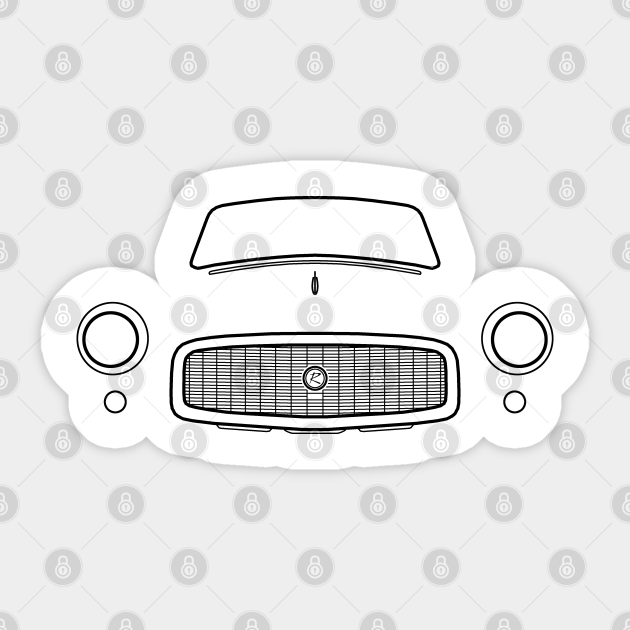 1960 AMC Rambler classic car black outline graphic - Amc Rambler ...