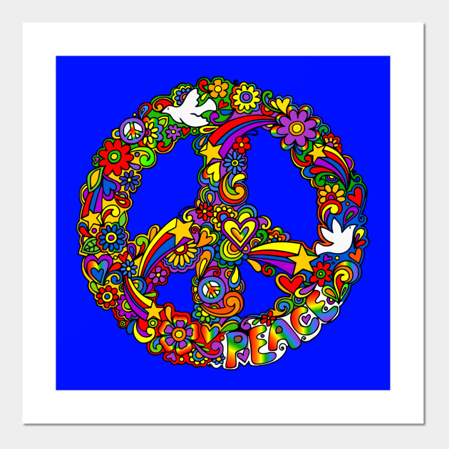 Rainbow Peace Sign - Peace Symbol - Posters and Art Prints | TeePublic