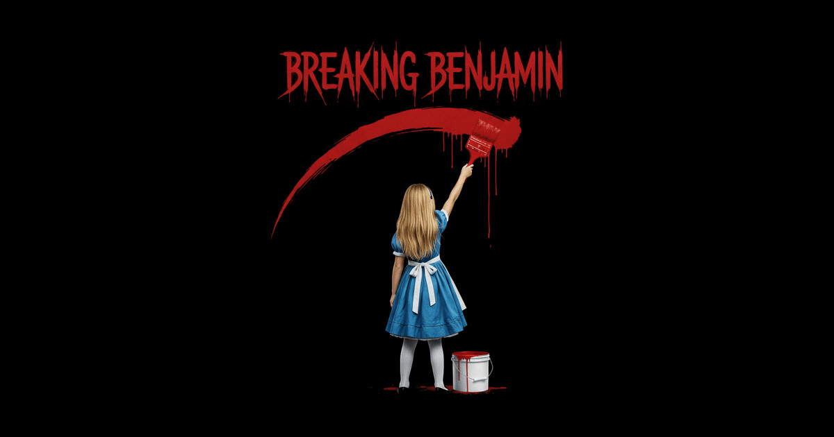 breaking and red girl - Breaking Benjamin - Sticker | TeePublic