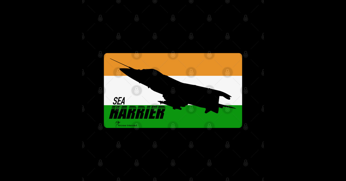 Indian Sea Harrier - Sea Harrier Fighter Jet - Sticker | TeePublic