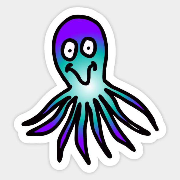 Octopus Buddy - Octopus - Sticker | TeePublic