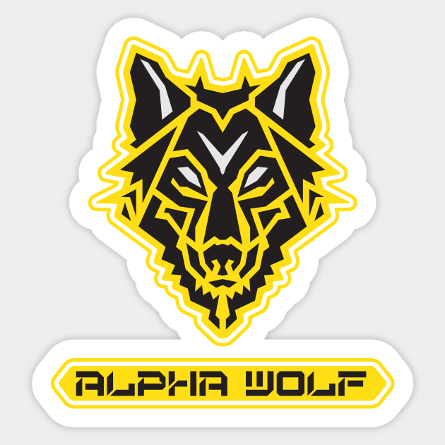 Alpha Wolf - Wolf - Sticker | TeePublic
