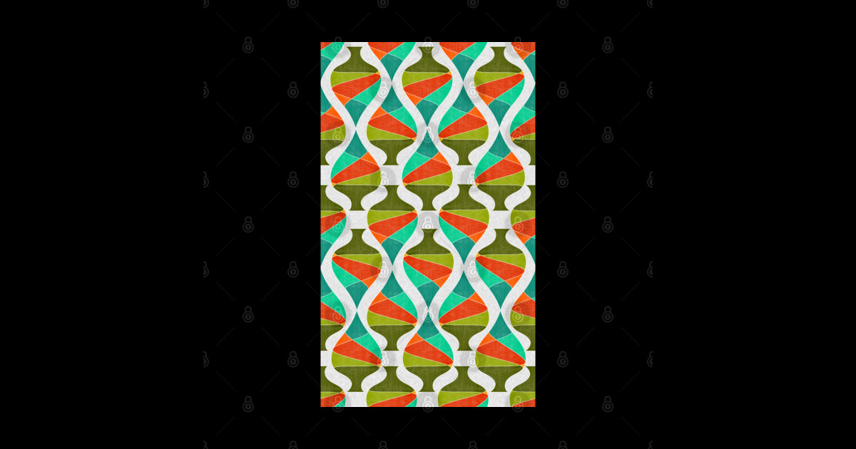 Geometric Mid-Century Design - Geometric Design - Sticker | TeePublic