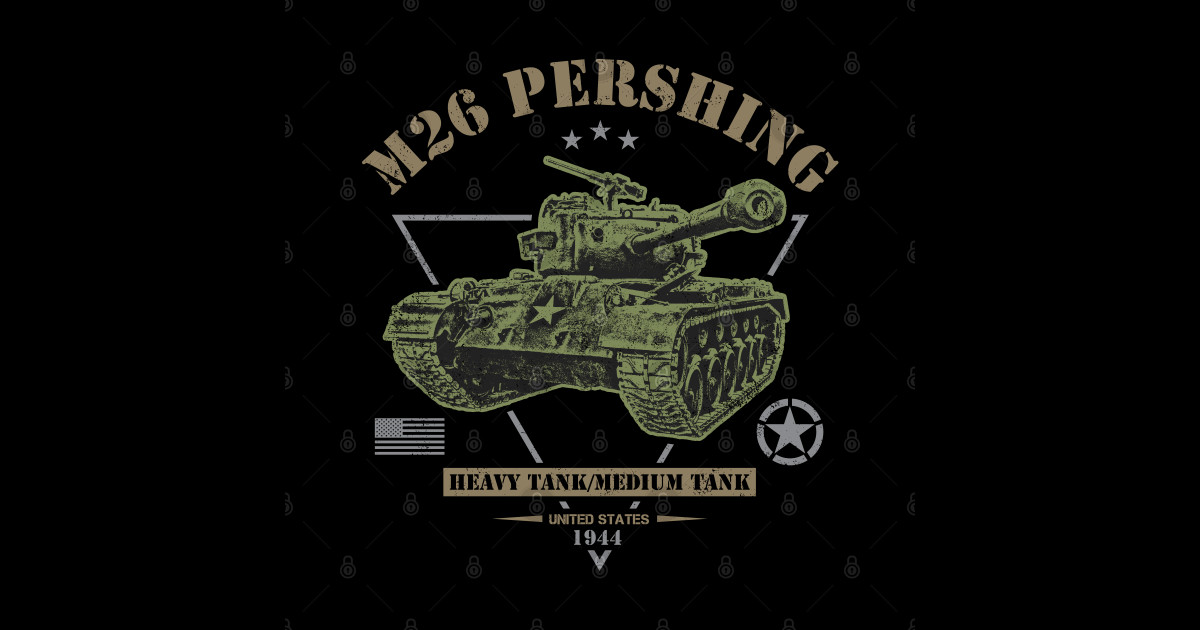 M26 Pershing - Ww2 Tank - Sticker | TeePublic