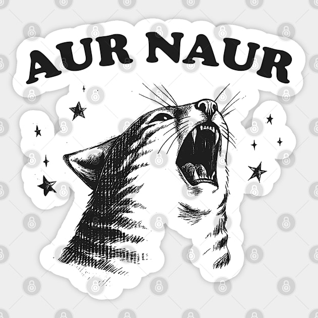 Aur Naur Cat Vintage Syle Shirt, Oh No Shirt, Surprised Cat Shirt ...