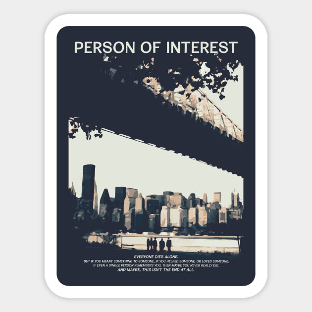 Person of Interest - Person Of Interest - Sticker | TeePublic